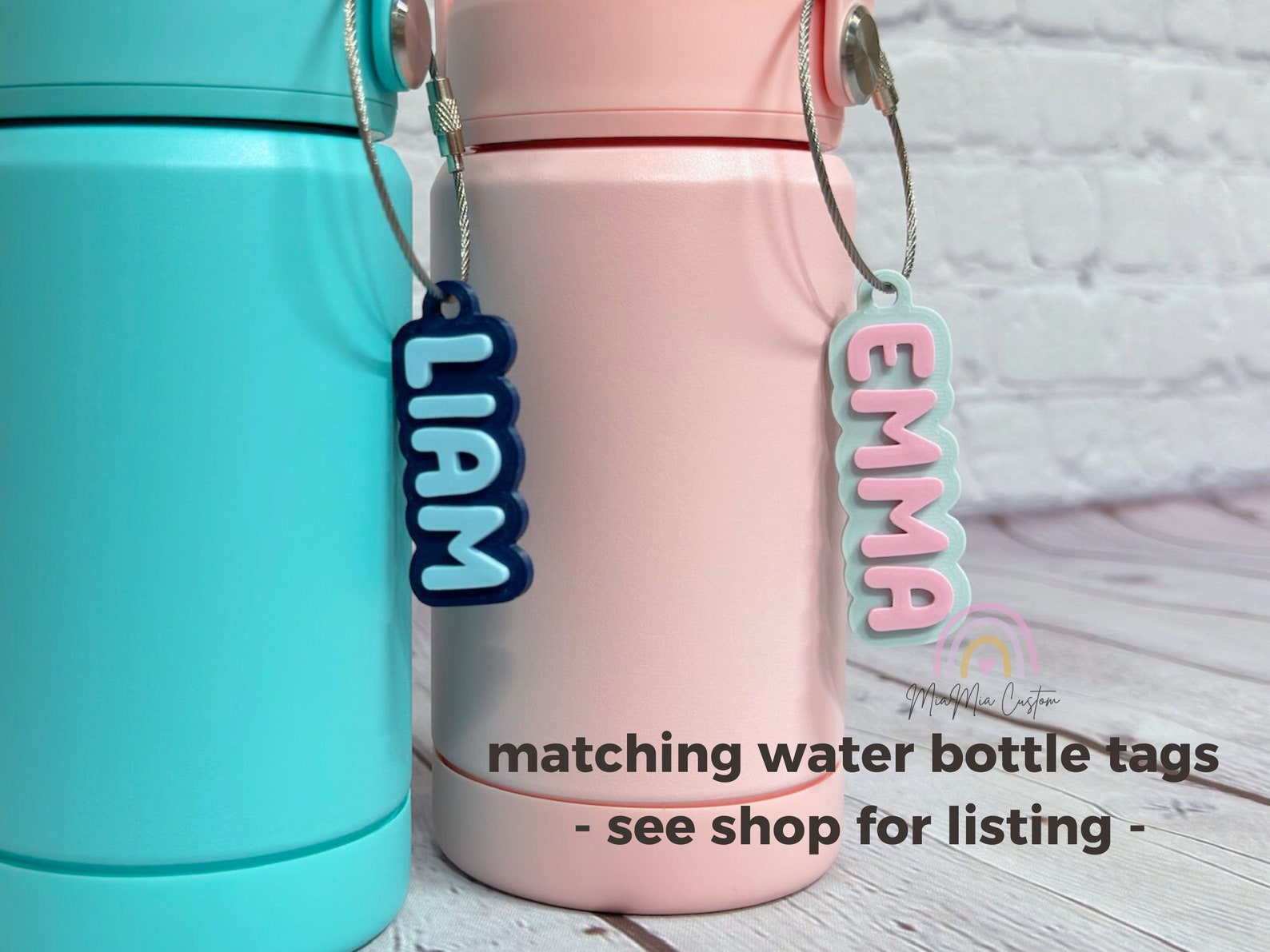 Small Custom Keychain Capital Letter Name Keychain Personalized ...