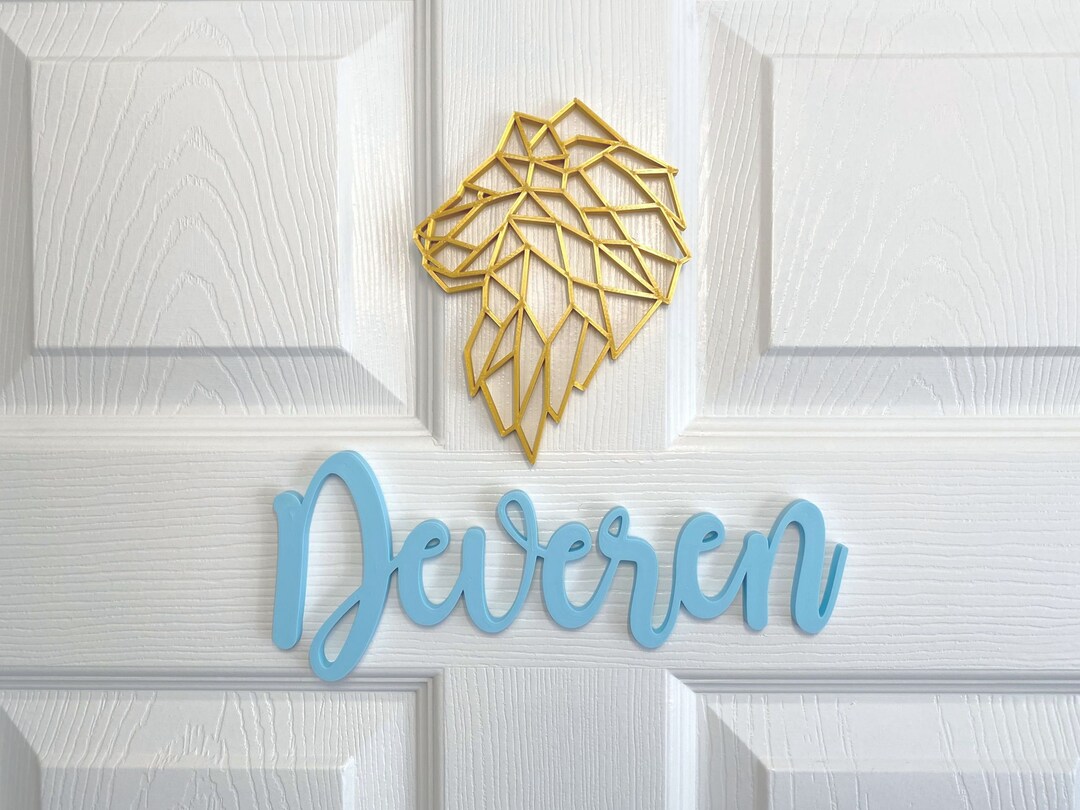 Personalized Door Sign Name Sign Decor 3D Printed Name - Etsy