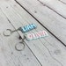 Small Custom Keychain Capital Letter Name Keychain - Etsy