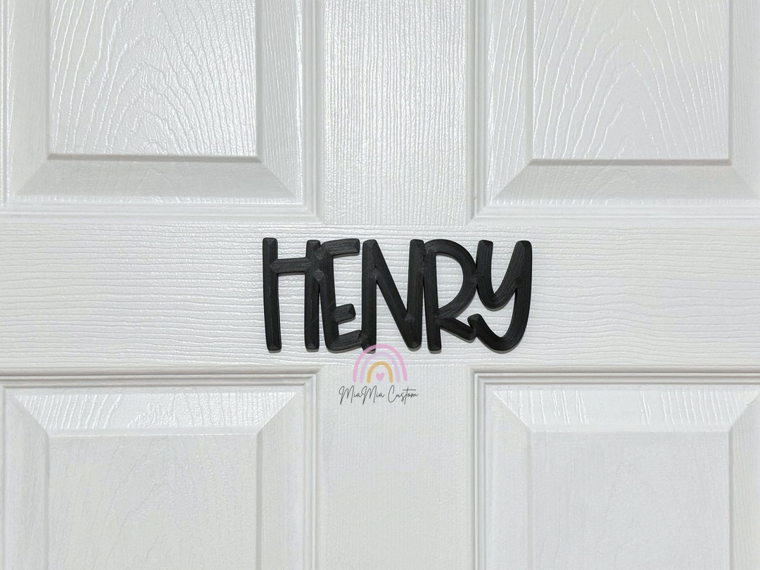 Personalized Door Sign | Block Name Sign Decor | Name Sign Kids ...