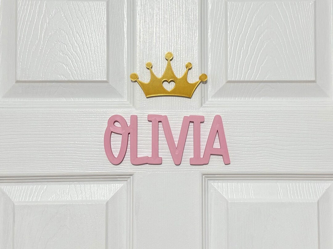 Personalized Door Sign Name Sign Decor 3D Printed Name - Etsy