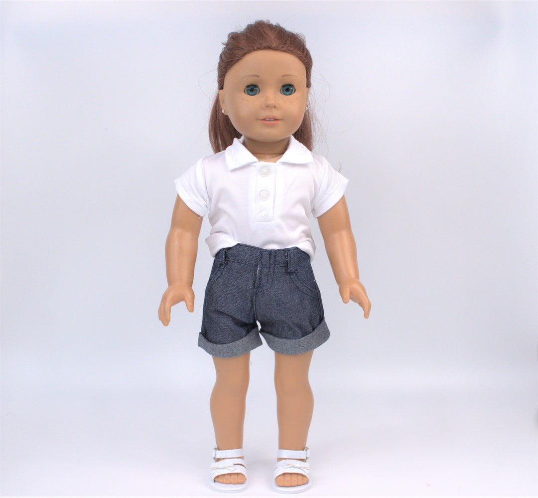 Doll Clothes A Classic White Polo Shirt for Any 18-inch - Etsy