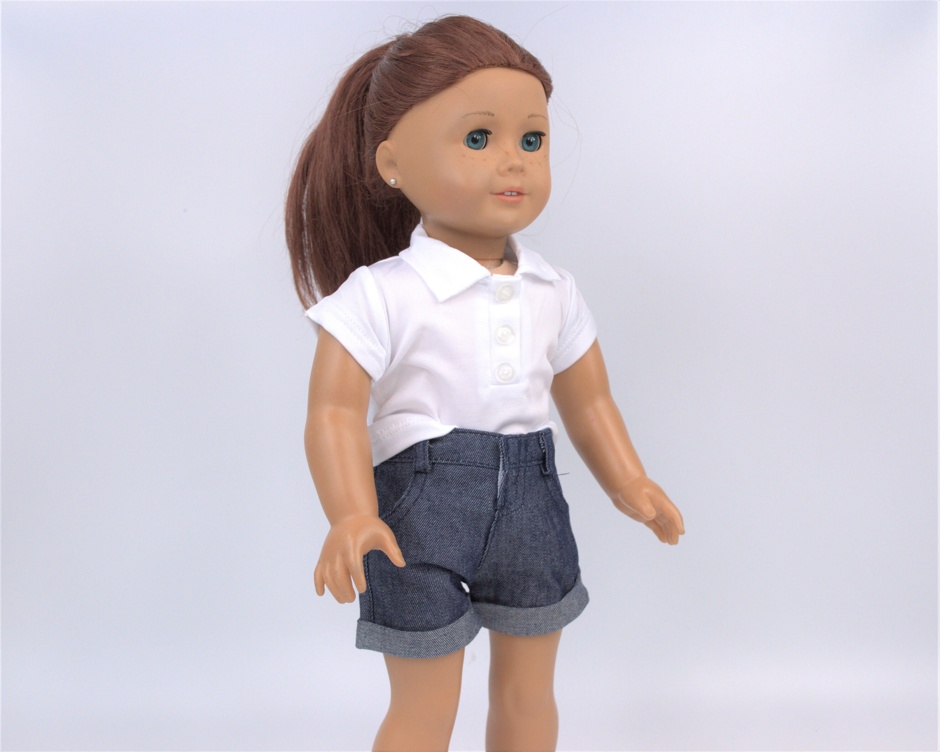 Doll Clothes A Classic White Polo Shirt for Any 18-inch - Etsy