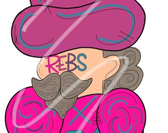 Pink Colonel Reb Wall Art - Etsy