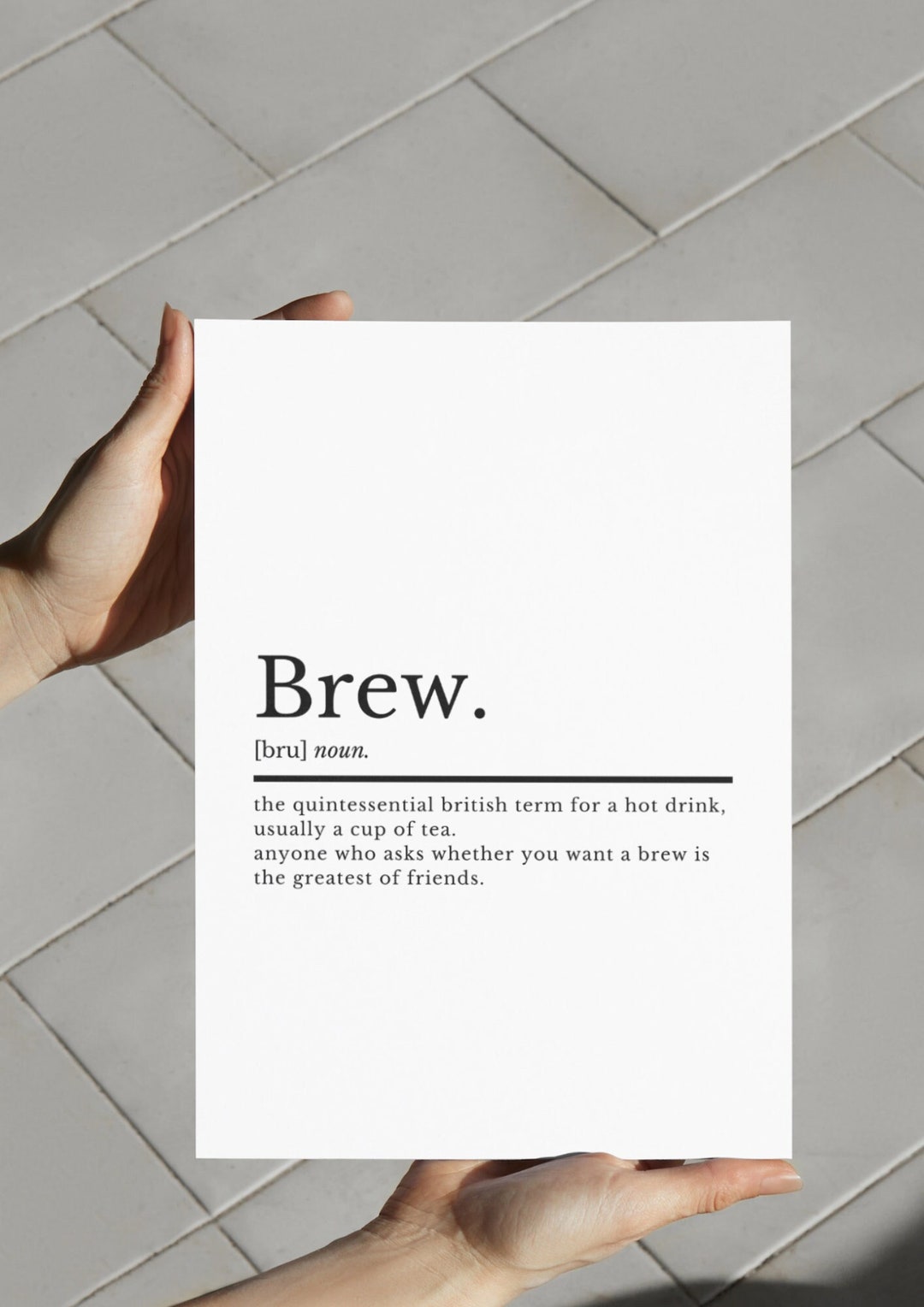 Brew Definition Wall Print Funny Kitchen Prints Kitchen Print Kitchen ...