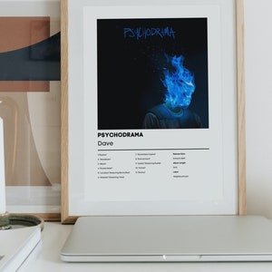 Dave, Psychodrama Dave Music Gift Birthday Gift Dave Album Wall Art ...