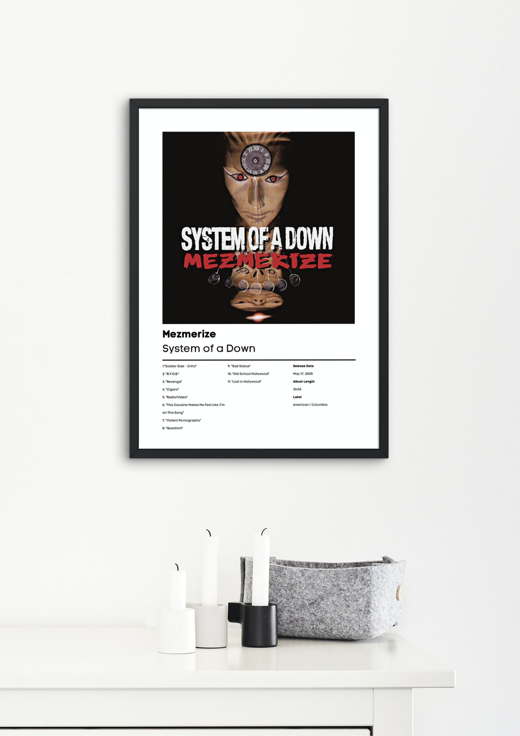 System Of A Down Mezmerize Album Cover