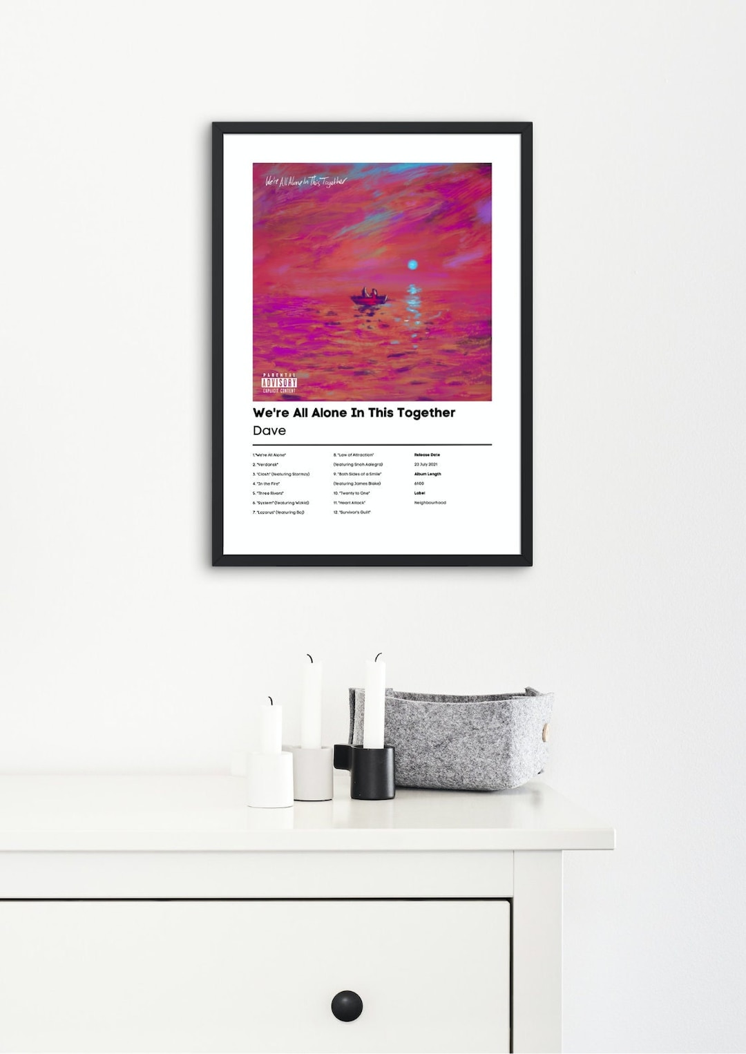 Dave, We're All Alone in This Together Dave Music Gift Birthday Gift ...