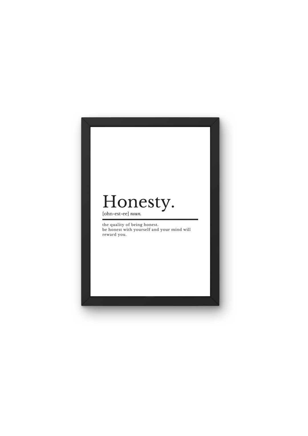 Inspirational Quote Prints Honesty Definition | Home Décor ...