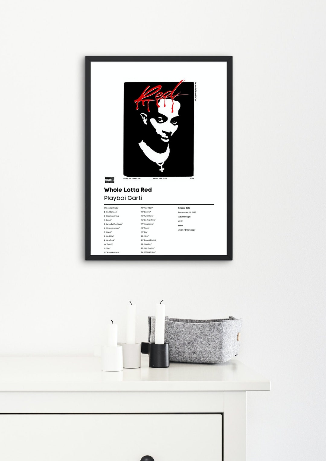 Playboi Carti, Whole Lotta Red Playboi Carti Music Gift Birthday Gift ...