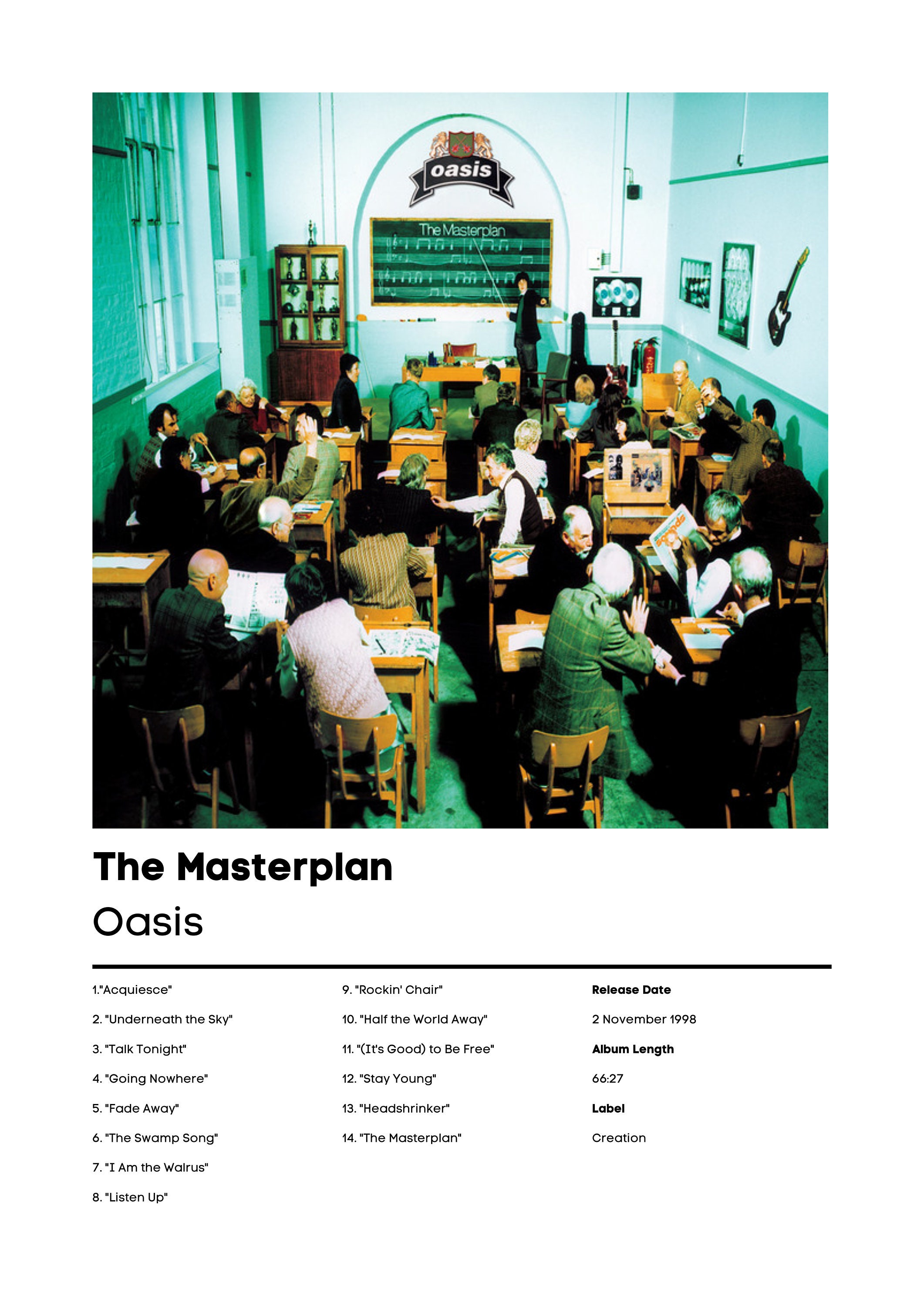 Oasis, the Masterplan Oasis Music Gift the Masterplan Birthday Gift ...