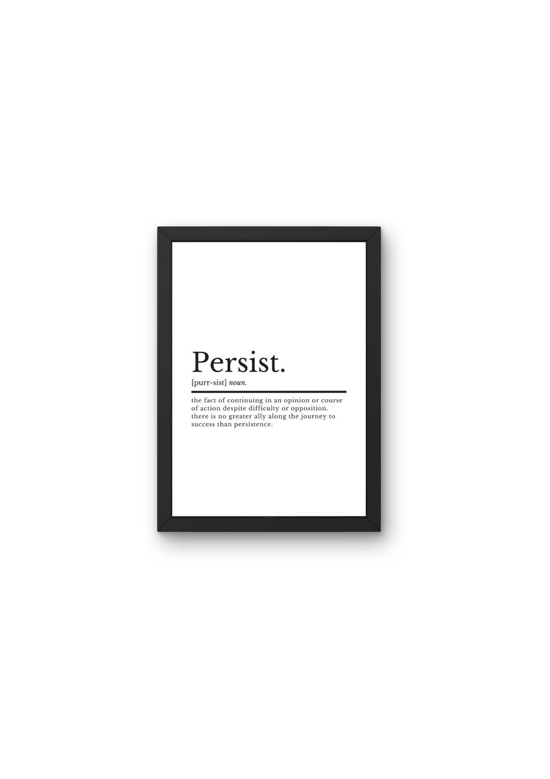 Persist Definition Motivational New Job Gift | New Business Gift | New ...