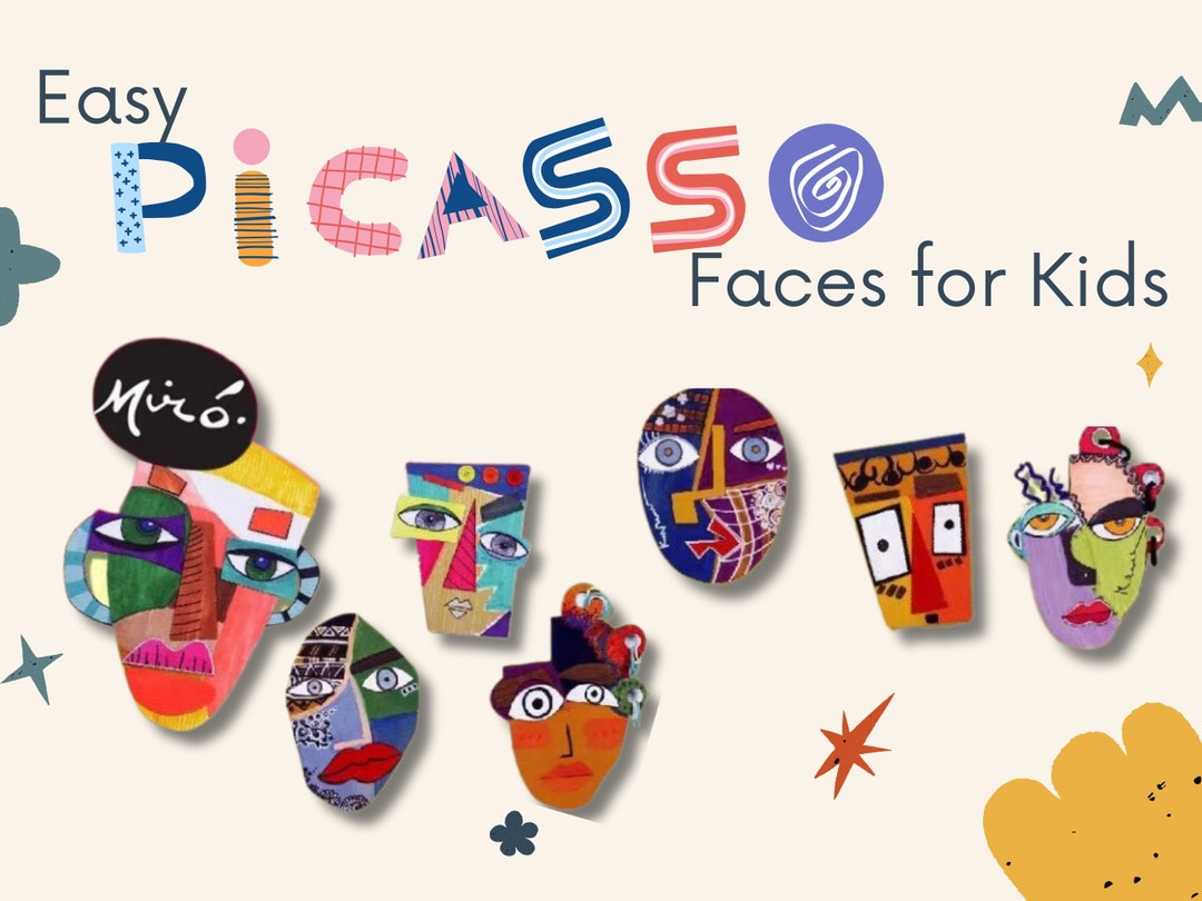 Easy Picasso Faces for Kids Abstract Picasso Paints Kit DIY Kid Craft ...