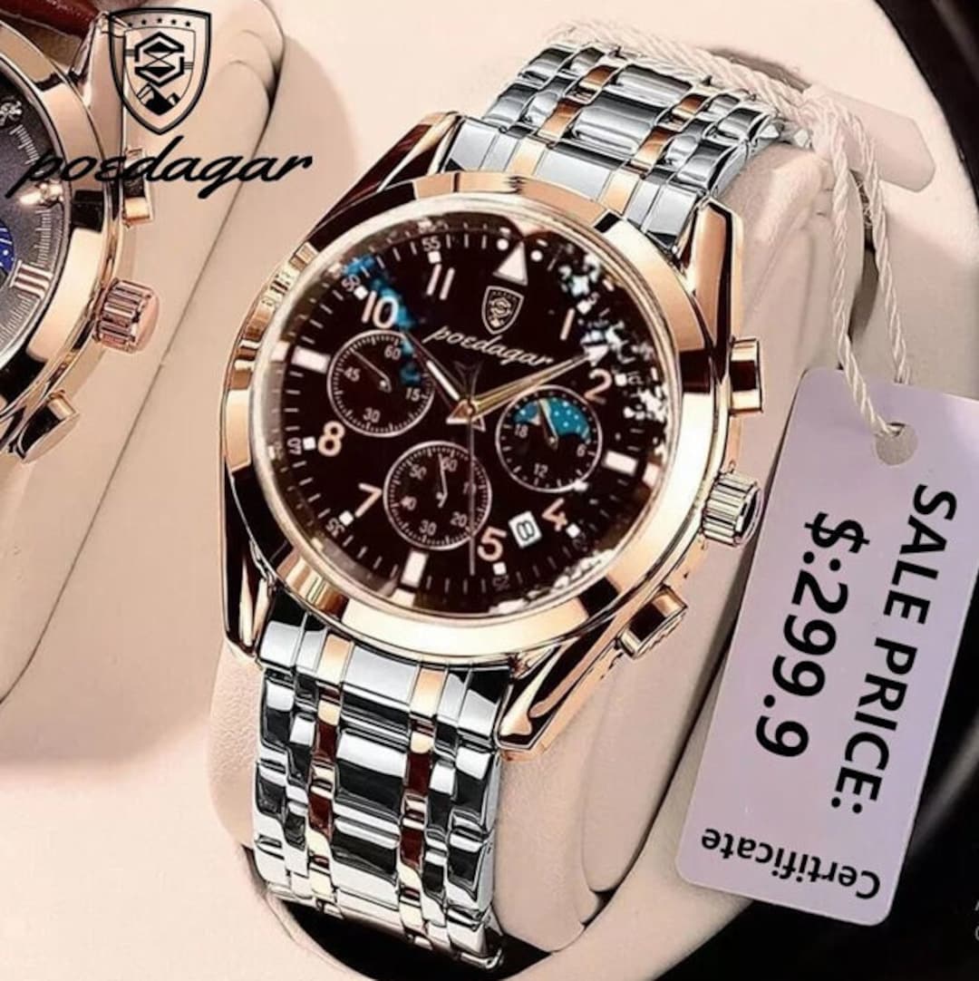 Buy Poedagar Men Watch Luxury Quartz Watches Stainless Stain Band ...
