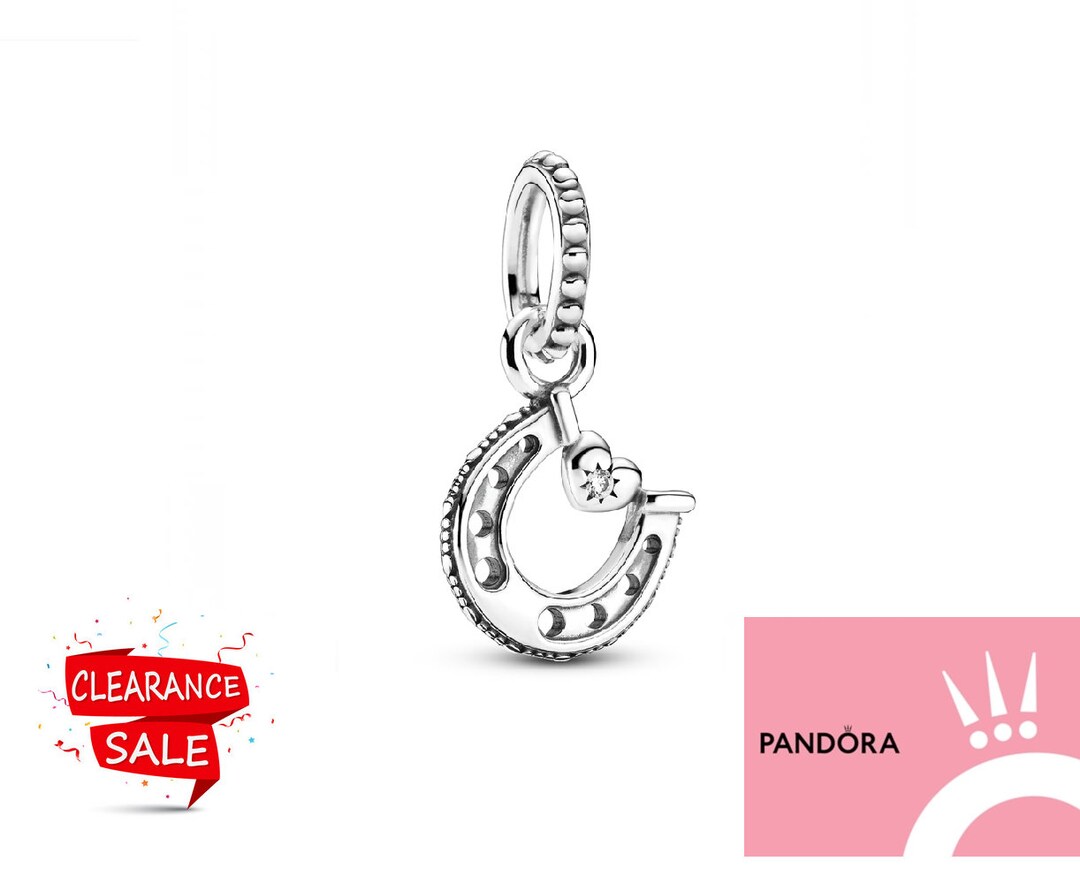 Pandora Good Luck Horseshoe Dangle Charm 799157C01 Silver Lucky Symbol ...