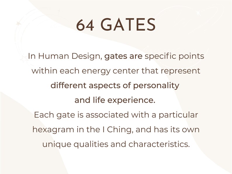 Human Design 64 Gates Guidebook: I-ching System Ebook (PDF) - Etsy