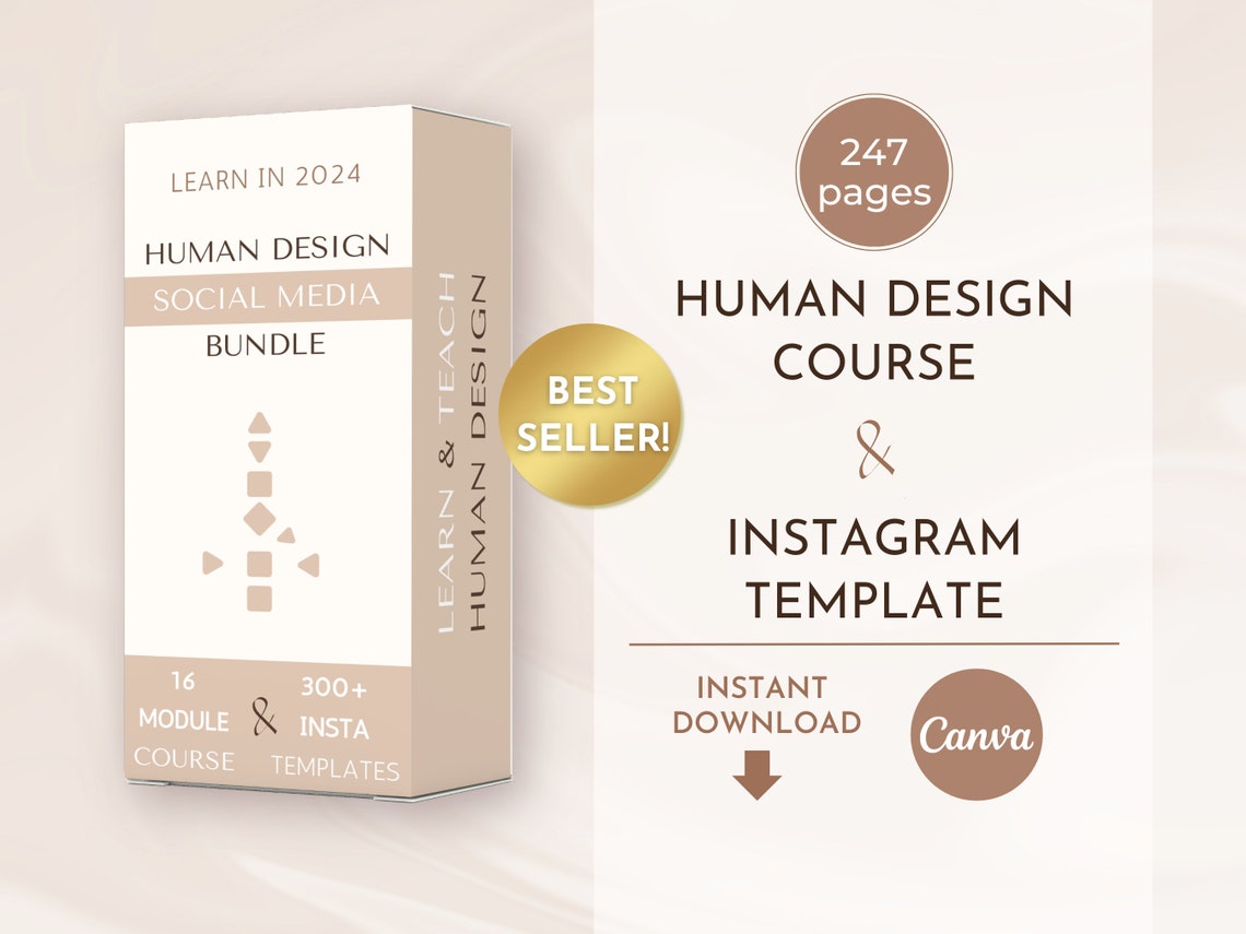 Human Design Course & Instagram Canva Template Bundle (PDF) - Etsy