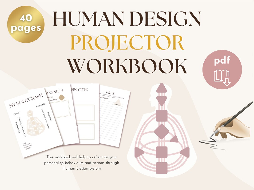 PROJECTOR WORKBOOK Human Design | Exploration Journal | Discover Your ...