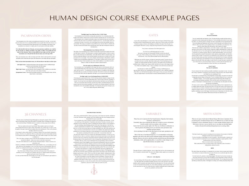 Human Design Course & Instagram Canva Template Bundle (PDF) - Etsy