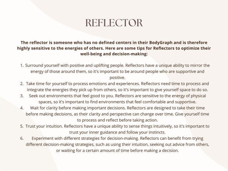 REFLECTOR WORKBOOK Human Design | Exploration Journal | Discover Your ...