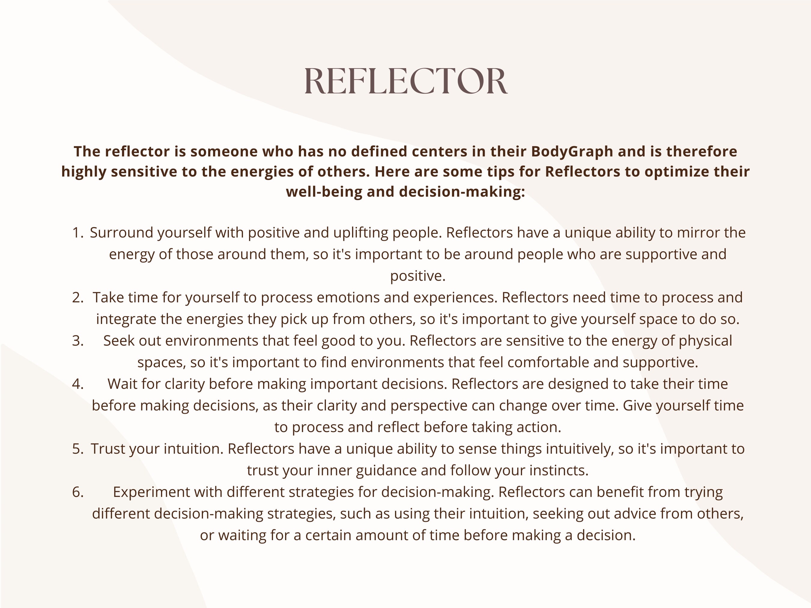 REFLECTOR WORKBOOK Human Design | Exploration Journal | Discover Your ...