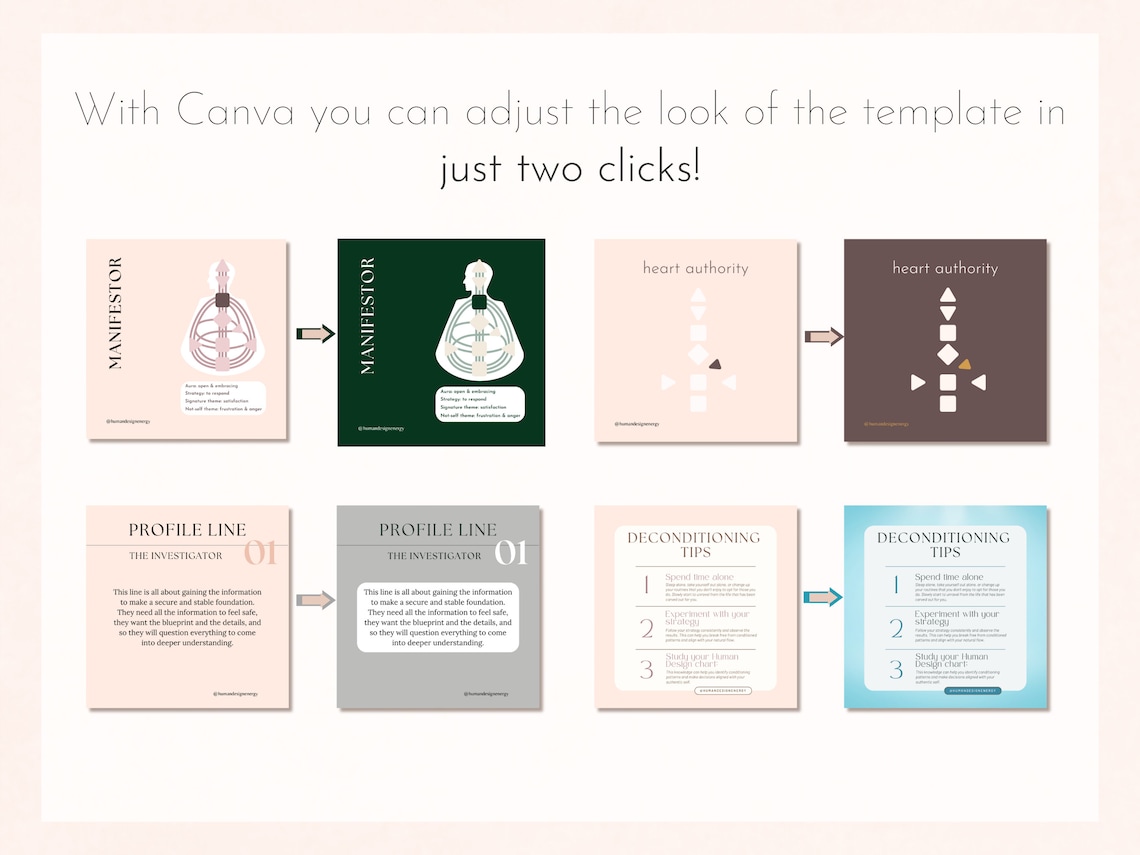 HUMAN DESIGN Instagram Template: Elevate Your Instagram With Human ...