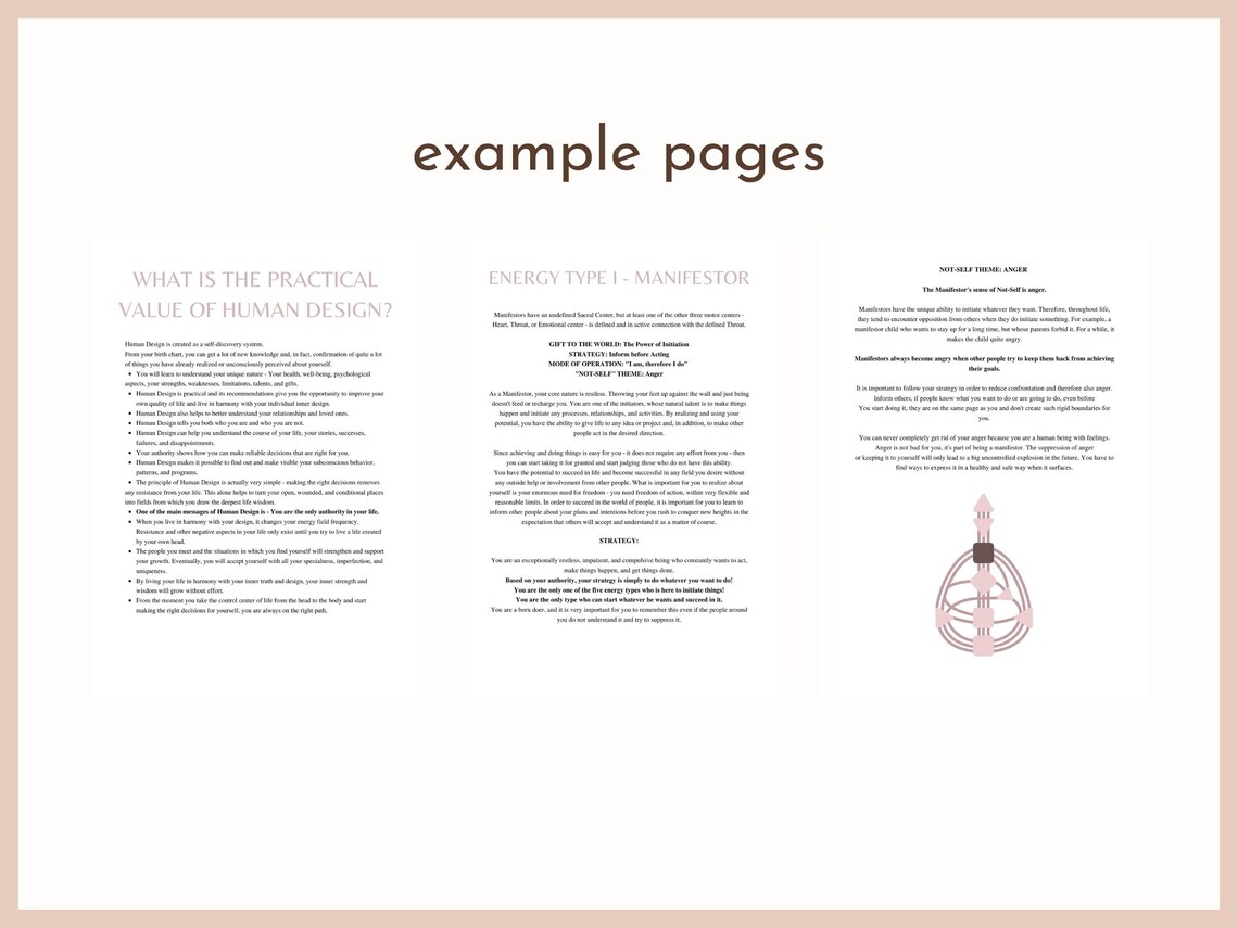 HUMAN DESIGN Energy Types Guide | Course | Manifestor | Generator ...