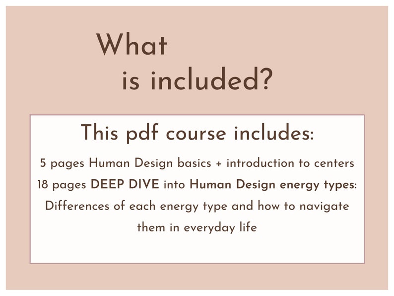 HUMAN DESIGN Energy Types Guide Course Manifestor - Etsy