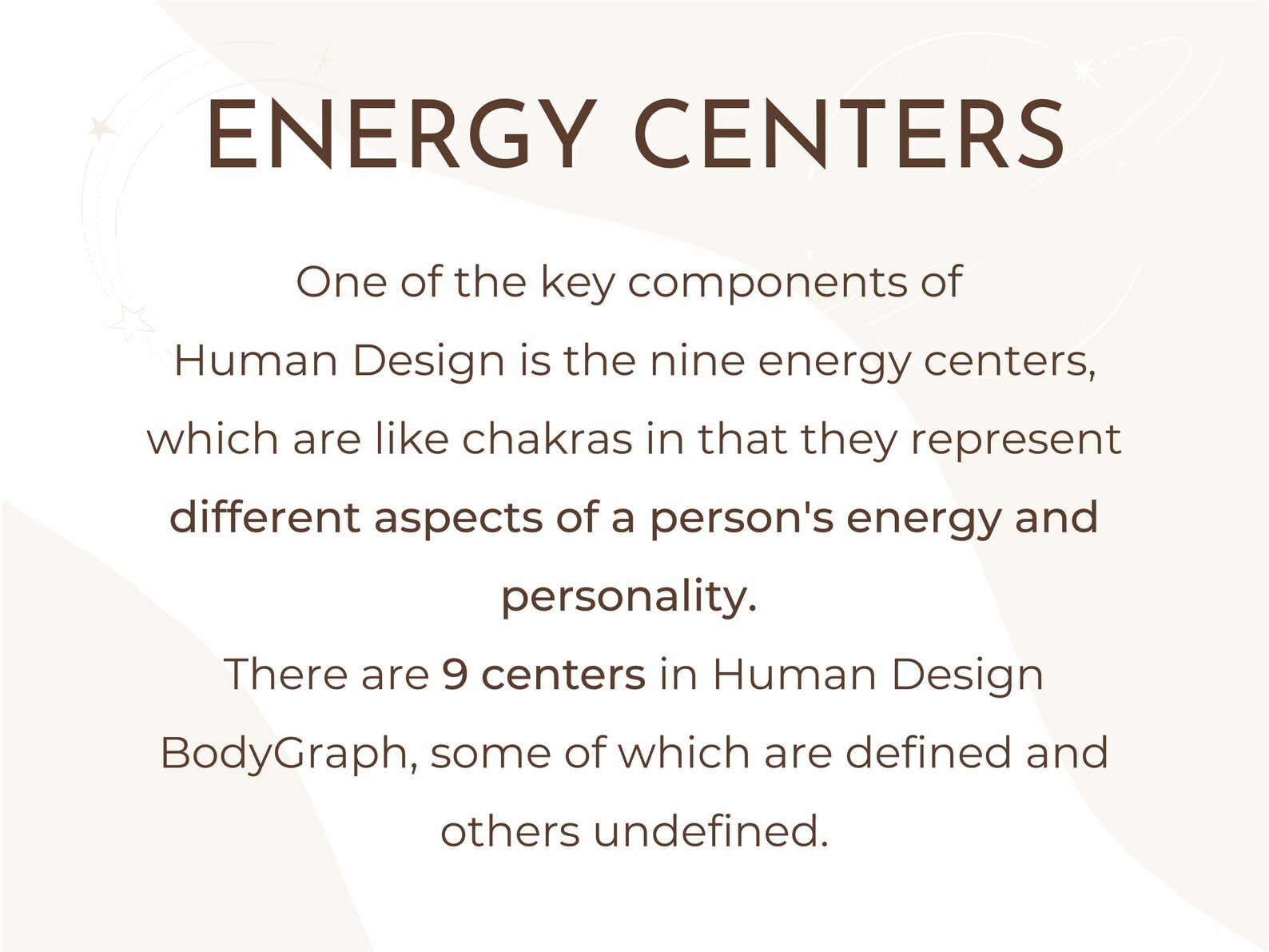 HUMAN DESIGN 9 Centers Human Design Basics Course Guide - Etsy