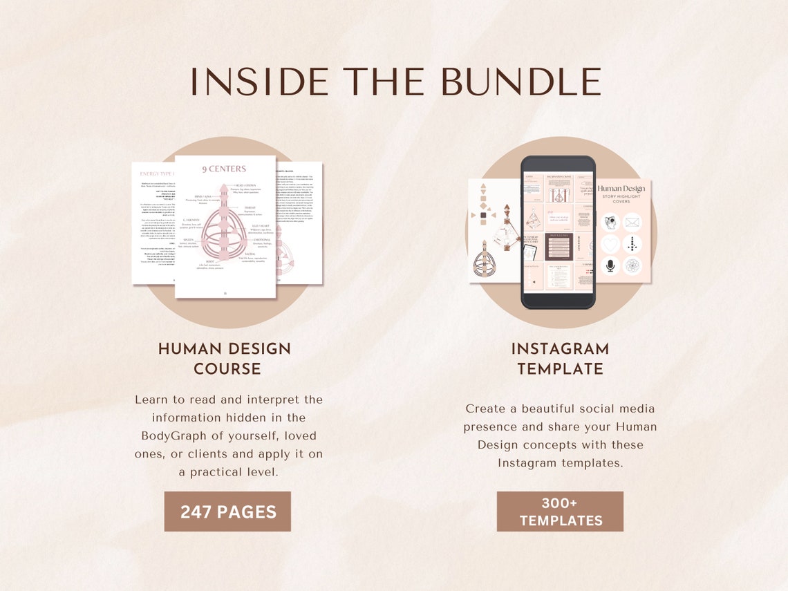 Human Design Course & Instagram Canva Template Bundle (PDF) - Etsy
