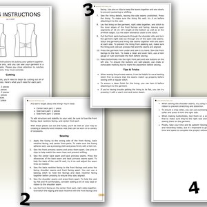 LILY Vest Pattern PDF SMLXL Womens Vest Patterns - Etsy