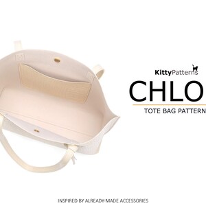 CHLOE Tote Bag Sewing Pattern – DIY Shoulder Bag (PDF) - Etsy