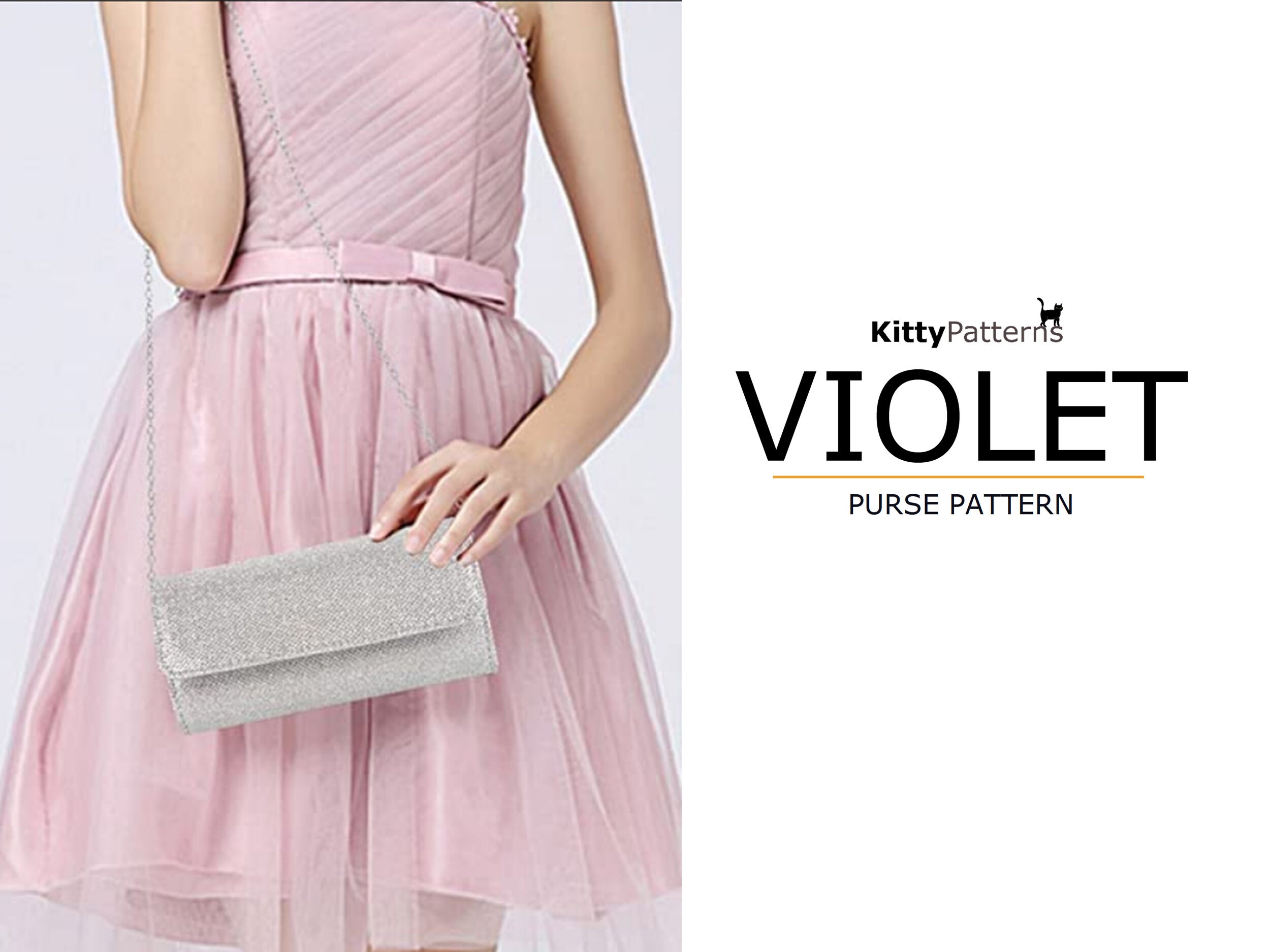 VIOLET Purse Pattern PDF Diy Purse Small Bag Pattern - Etsy