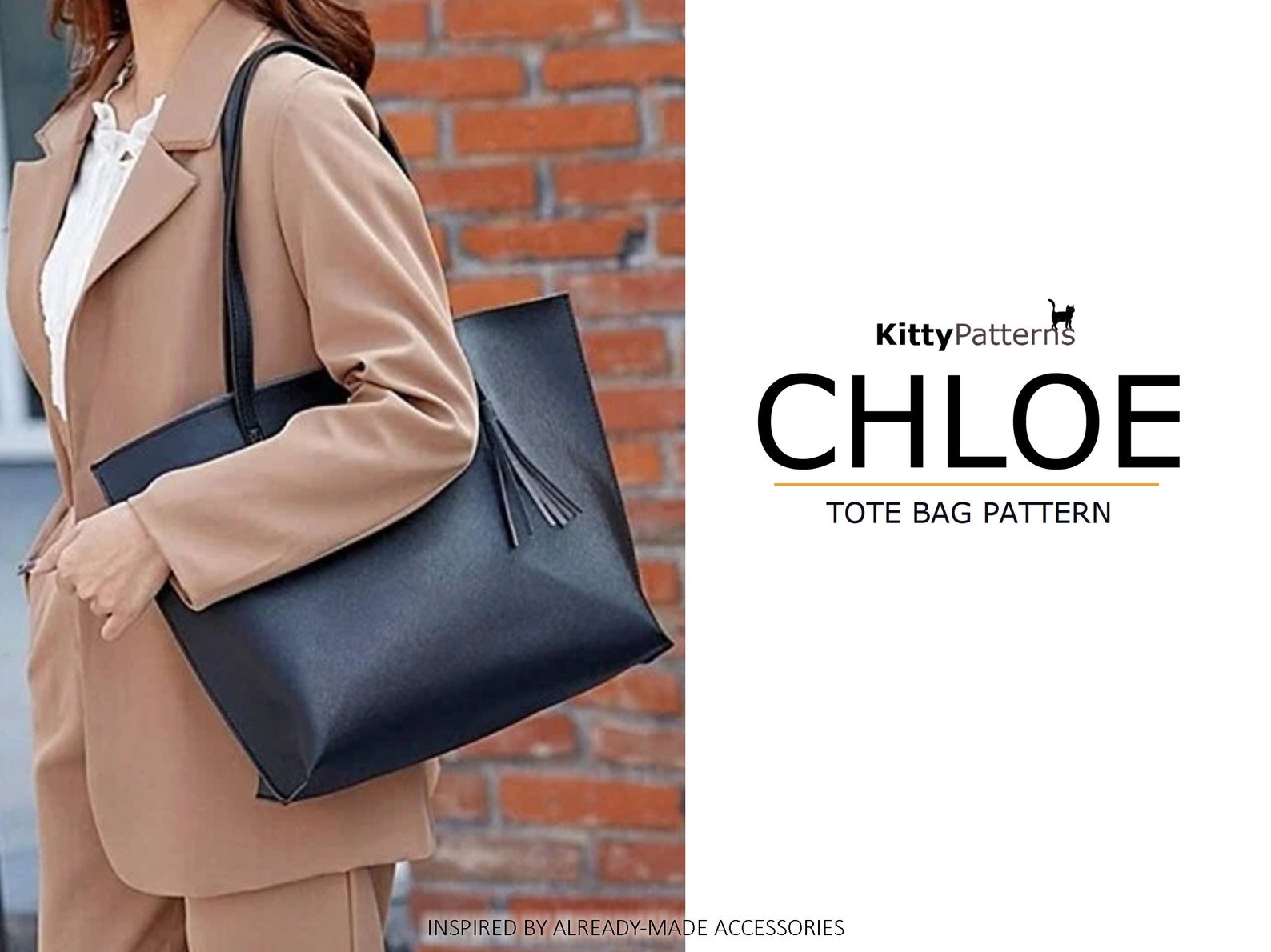 CHLOE Tote Bag Sewing Pattern – DIY Shoulder Bag (PDF) - Etsy