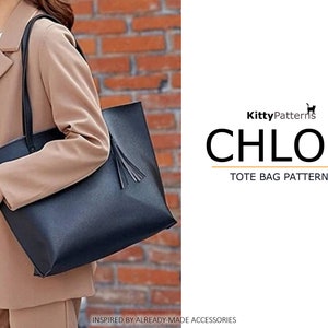 CHLOE Tote Bag Sewing Pattern – DIY Shoulder Bag (PDF) - Etsy
