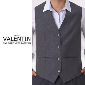 Men's Tailored Vest Sewing Pattern: Classic Waistcoat (PDF Pattern) - Etsy