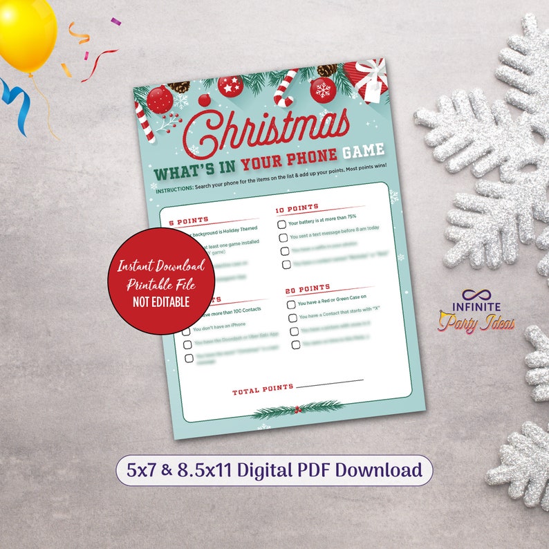 Christmas Party Games Bundle, Printable Holiday Games, Holiday Party ...