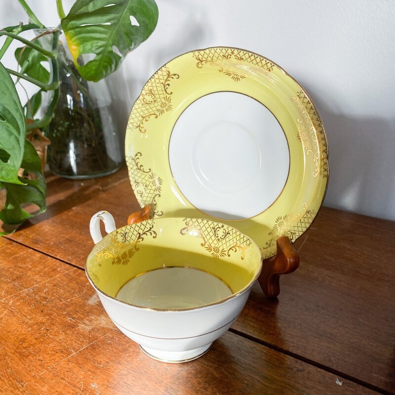 Yellow Tea Cup - Etsy