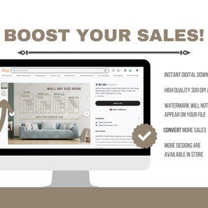 Wall Art Size Guide, Frame Size Guide, Print Size Guide, Wall Display ...