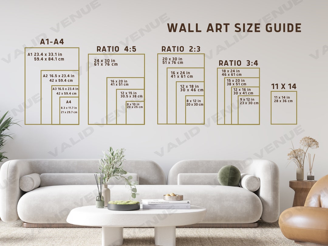 wall-art-size-guide-frame-size-guide-print-size-guide-wall-etsy