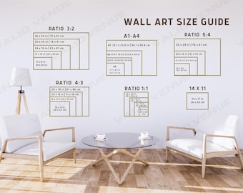 Wall Art Size Guide, Frame Size Guide, Print Size Guide, Comparison ...
