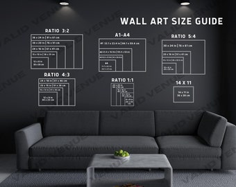 Wall Art Size Guide, Frame Size Guide, Print Size Guide, Comparison ...