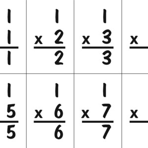 Multiplication Flash Cards 1 - 15 - Instant Download - Blank Front ...