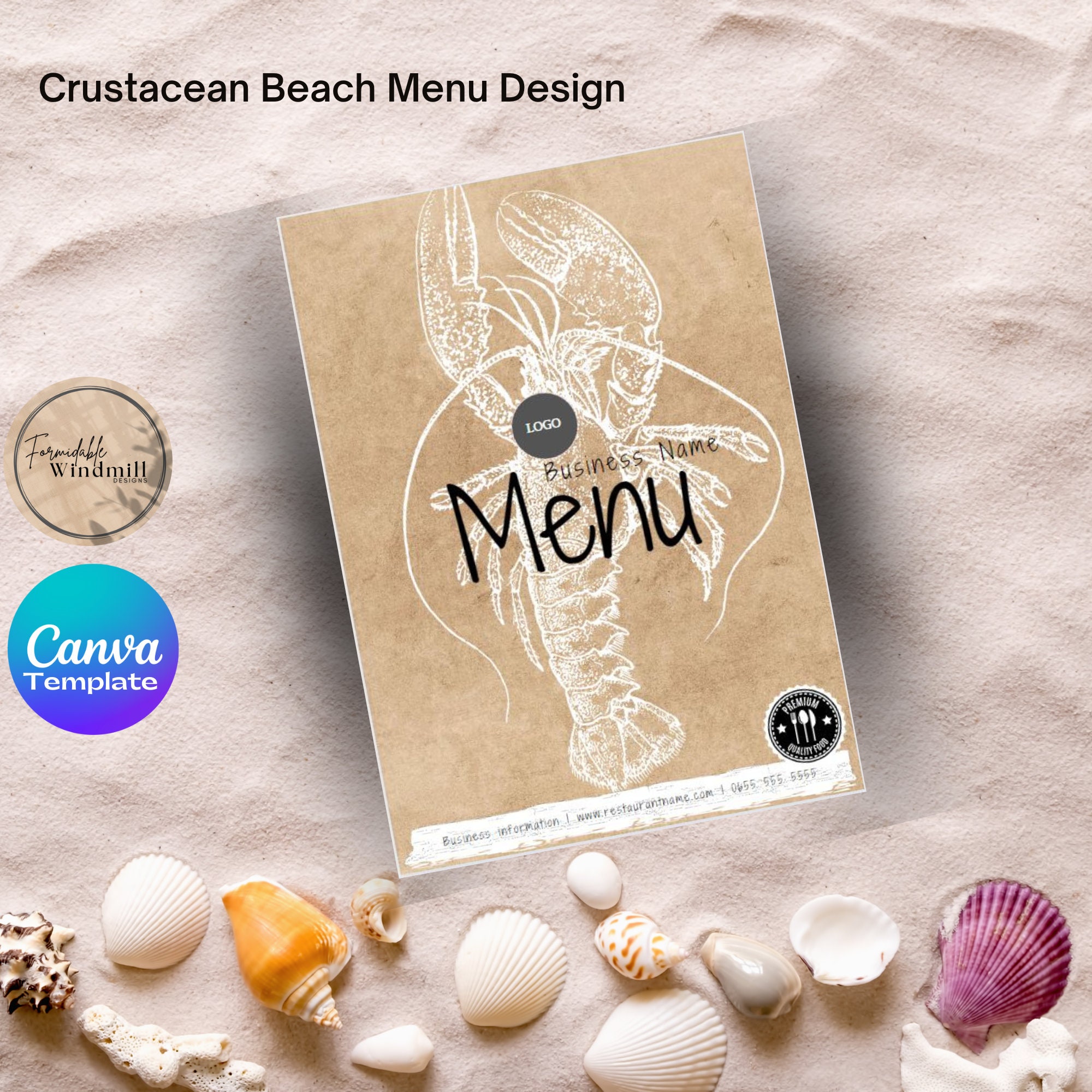 Seafood Restaurant Menu Template Food Menu for Food Business Canva ...
