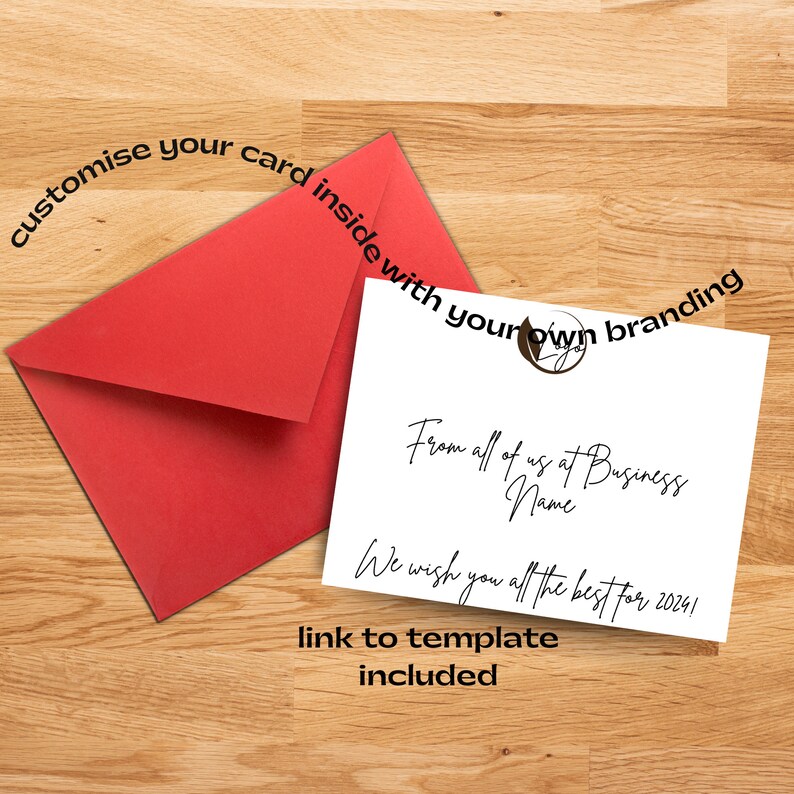 Corporate Christmas Card Printable: Employee Appreciation (2 Sizes ...