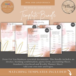 Small Business Template Bundle Editable Canva Template for Office ...