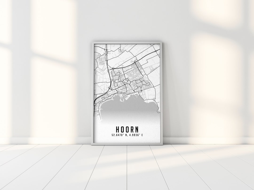 Hoorn/map/print/plattegrond/poster/gift - Etsy