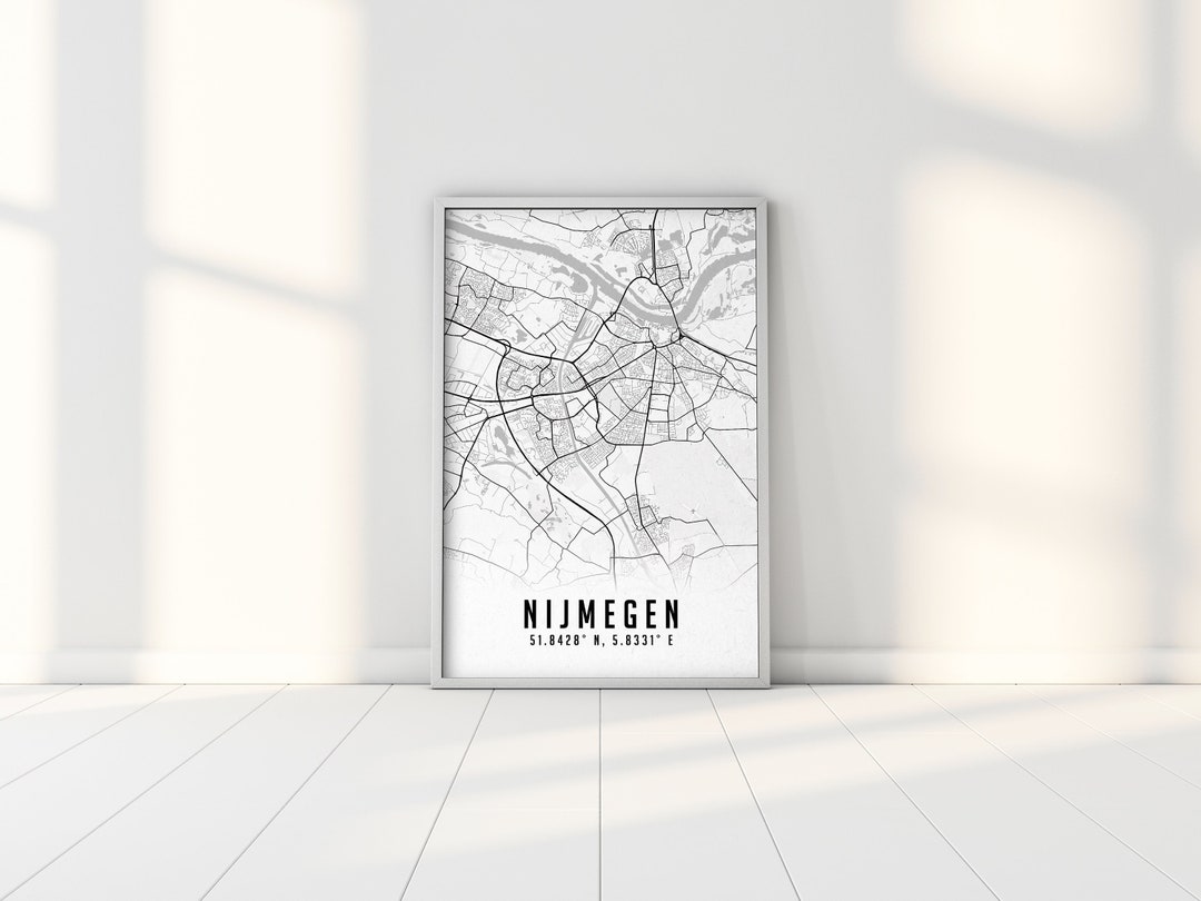 Nijmegen/map/print/plattegrond/poster/gift - Etsy