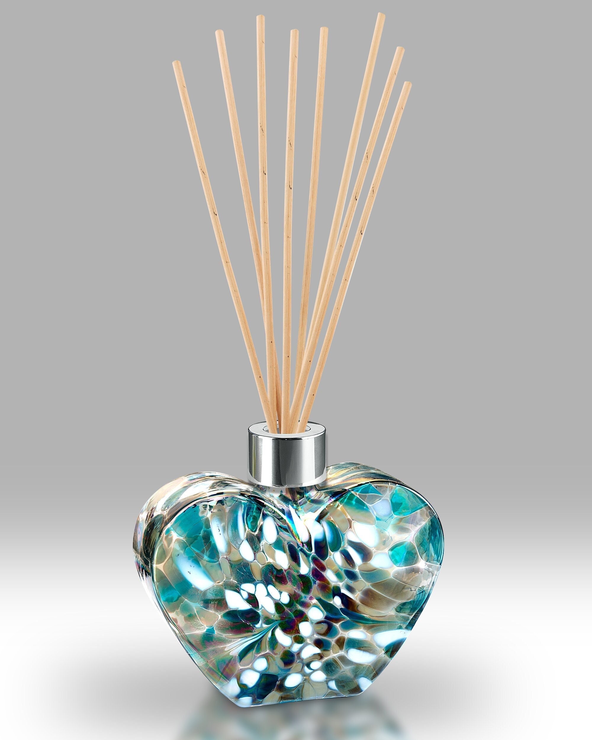 Handmade Mouth Blown Heart Reed Diffuser by Nobile Glassware - Etsy