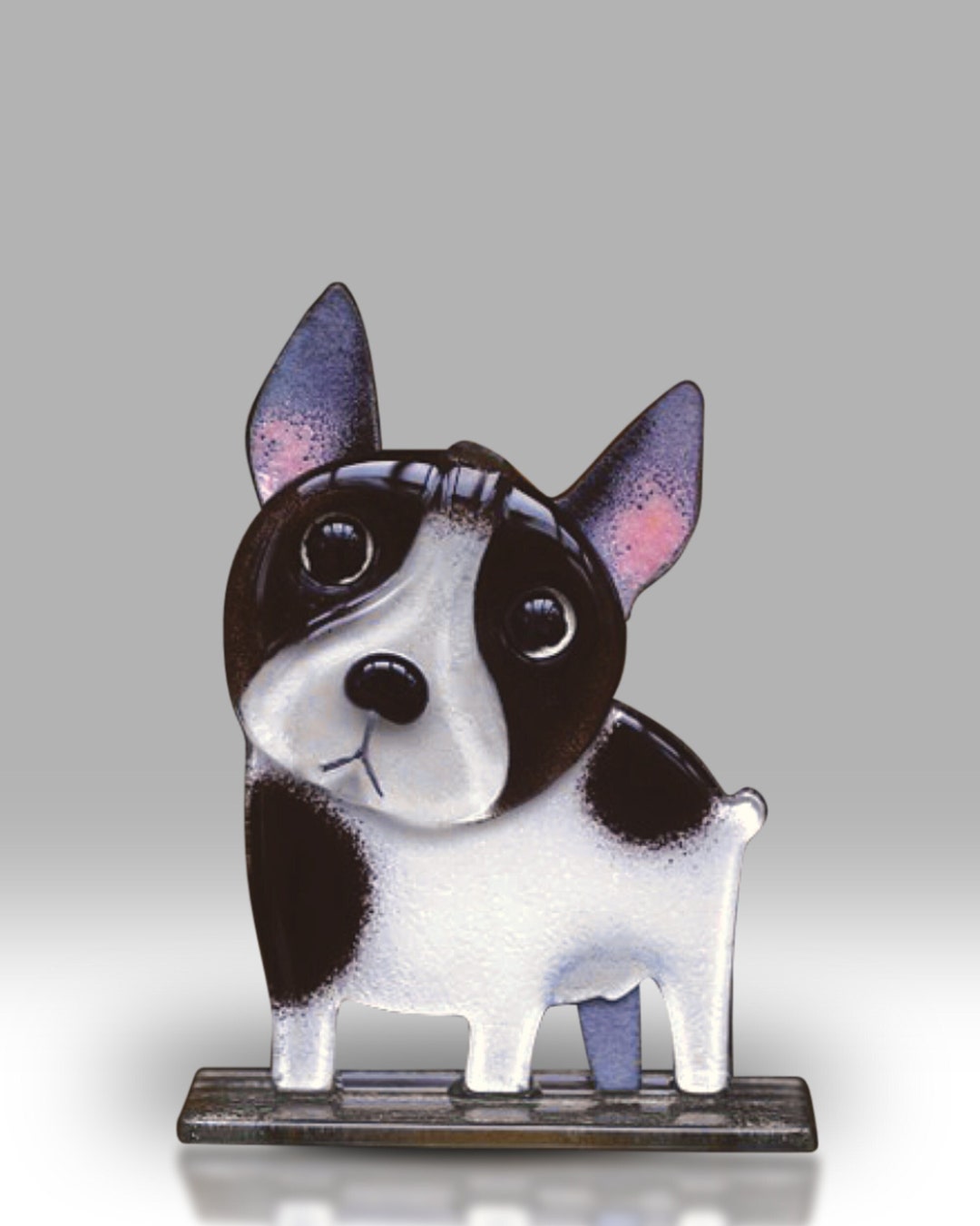 Handmade Fused Glass French Bulldog - by Nobile Glassware - Etsy